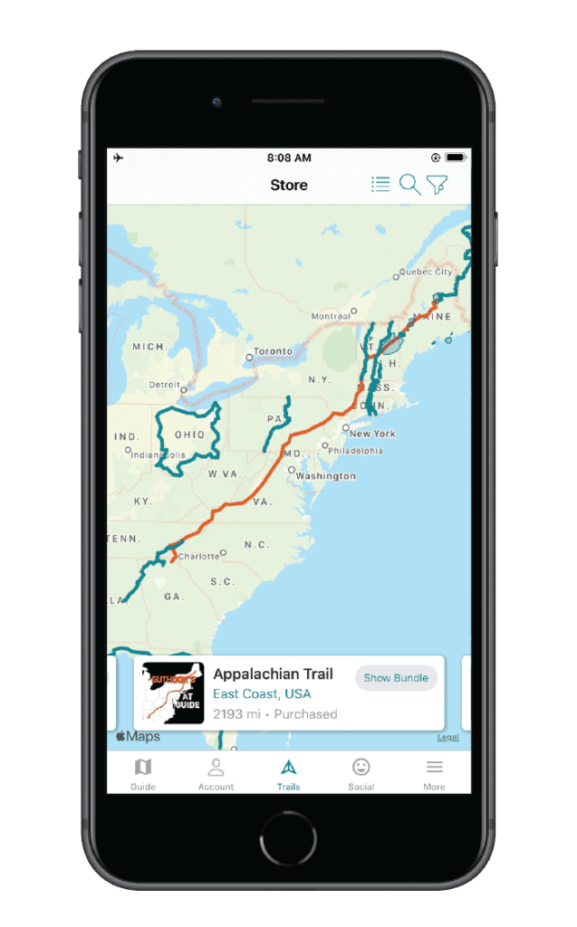 Allegheny Trail | GPS Hiking Guide - Smartphone Map